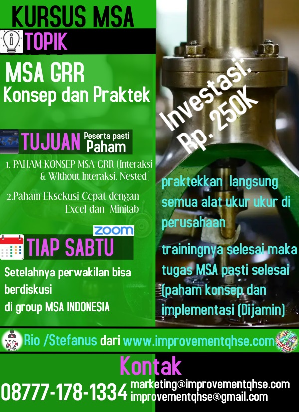 TIPS UJI GR&R (BIAR HASILNYA MAKNYOS 10-30%) – www.improvementqhse.com ...
